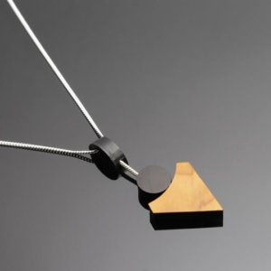 Wood Triangle Drop Pendant-Natural | Everard’s Clothing